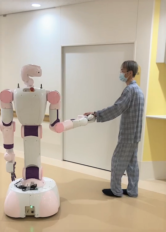 患者案内スマートロボット『AIREC』が実証実験を実施いたしました – 【ICCRC】国際がん医療・研究センター